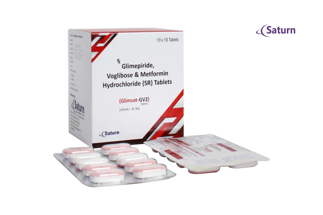 Glimepiride Voglibose And Metformin Hydrochloride Tablets Saturn 