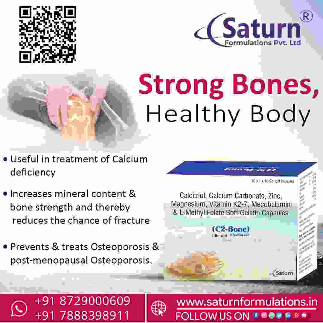 Best Calcitriol Calcium Carbonate and Zinc Softgel Capsules | C2 Bone