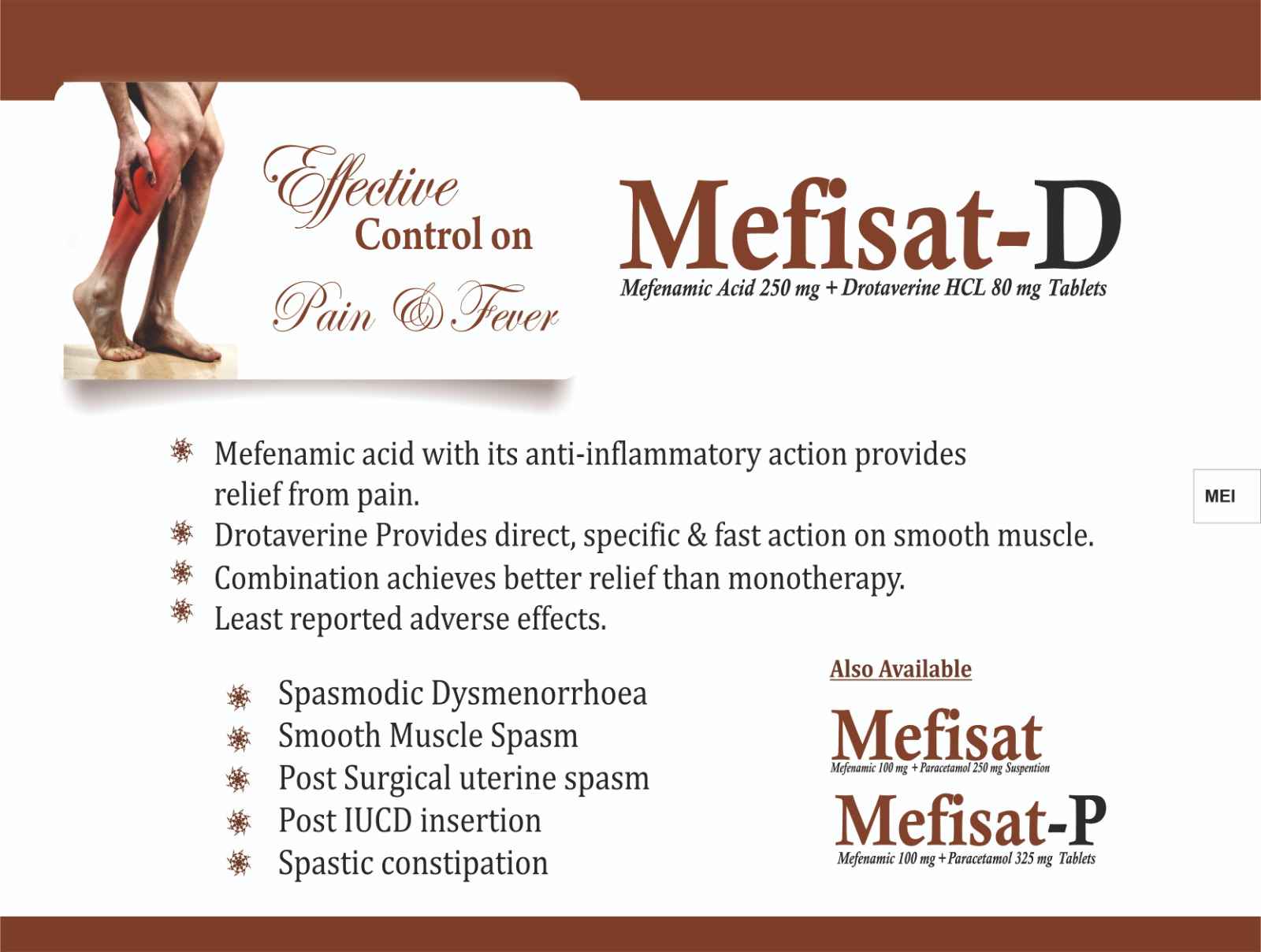 Drotaverine Hydrochloride Mefenamic Acid Tablets | Mefisat-D - Saturn ...