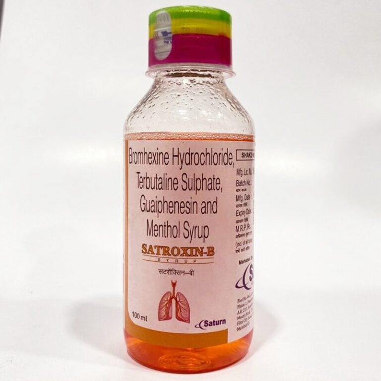 Bromhexine Hydrochloride Terbutaline Sulphate Guaiphenesin Menthol ...