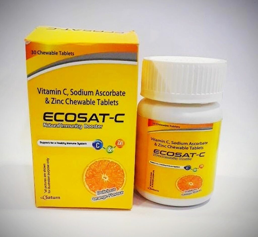 Best Vitamin C Sodium Ascorbate Zinc Chewable Tablets | Ecosat-C